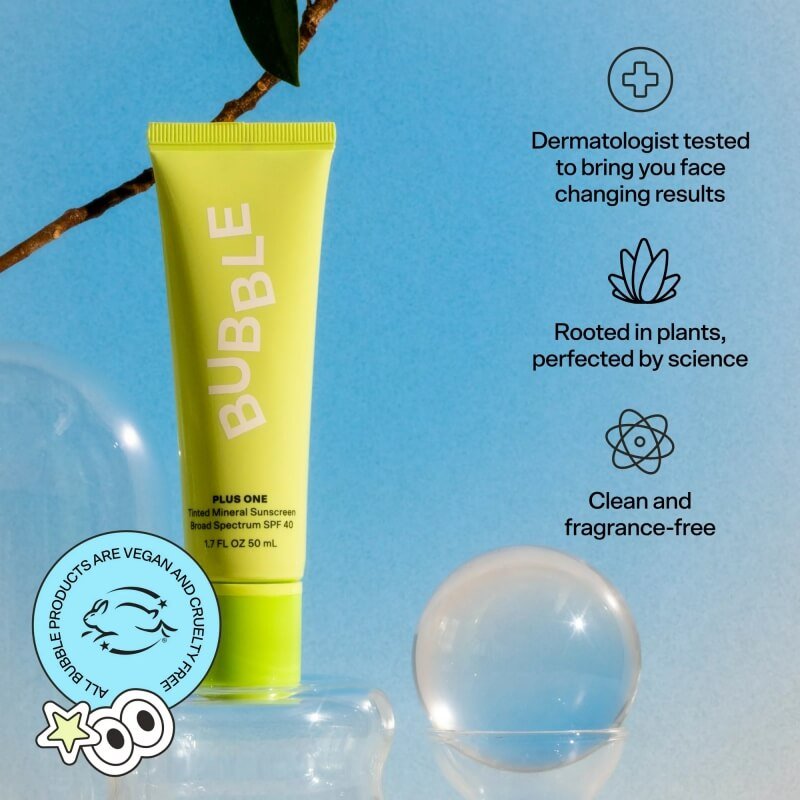 Bubble Skincare Plus One Tinted Sunscreen SPF 40 • Beautyhouse.co Bubble Skincare Plus One Tinted Sunscreen SPF 40 • Beautyhouse.co